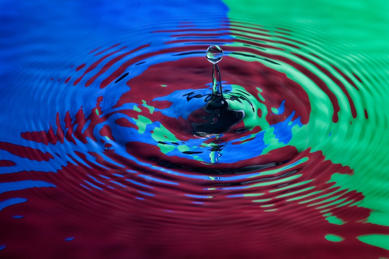 TriColor Water Droplet
